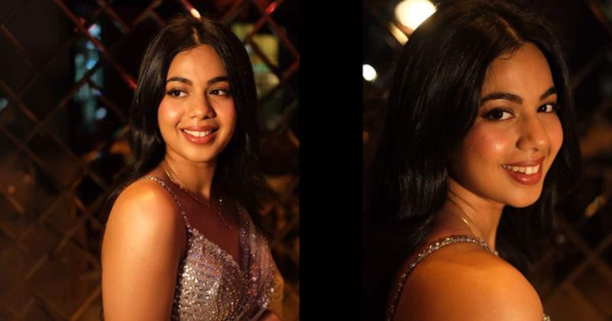 அழகு அள்ளுது... ஜொலிக்கும் சேலையில் போஸ் கொடுக்கும் ஆக்‌ஷன் கிங்கின் ...