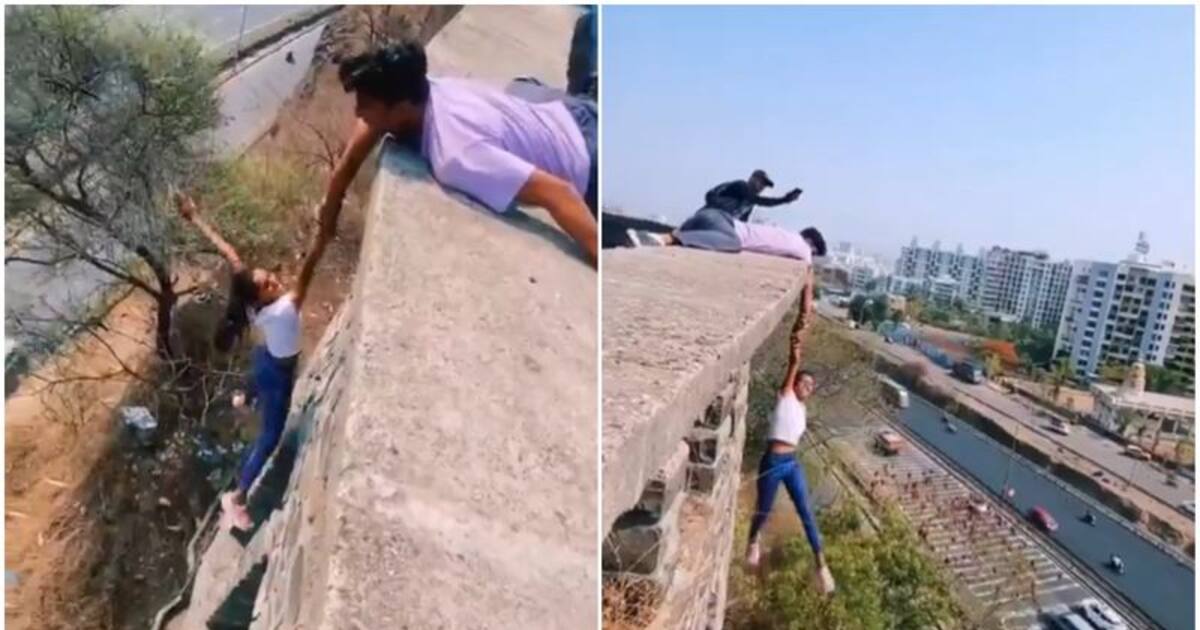 Watch: Viral Video of Pune Teen Hanging from Building Edge for ...