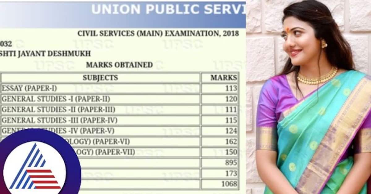 IAS Srushti Deshmukh's marksheet viral; ಎಷ್ಟು ಅಂಕ ಗಳಿಸಿದ್ರು?