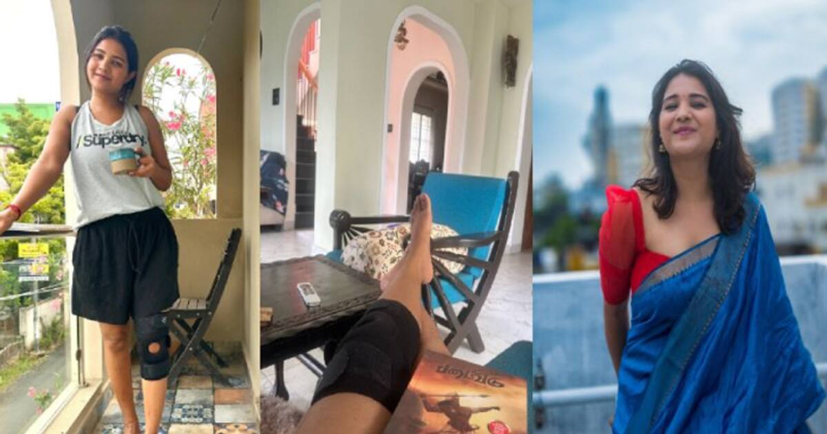 Actress Sharanya Turadi Sundaraj : தங்கமயிலுக்கு என்ன ஆச்சு? முட்டியில் கட்டோடு ரெஸ்ட் எடுக்கும் ...