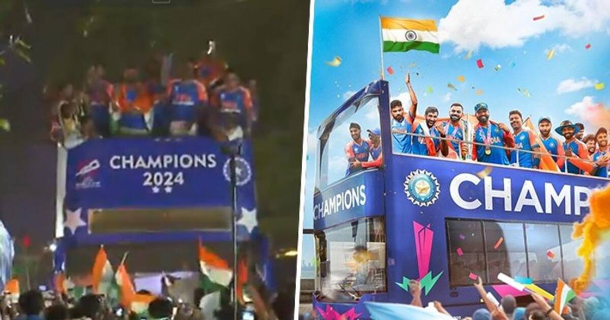 Team India celebrates T20 WC 2024 triumph with jubilant open bus ...