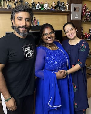 Actress Indraja Robo Shankar : நன்றி அக்கா அண்ணா.. சிவாஜியின் பேரன் ...