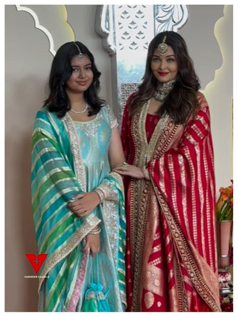 WATCH- Aishwarya Rai skips posing with Bachchans; hugs Rekha as she ...