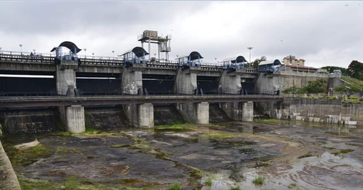 Water at KRS dam hits rock bottom